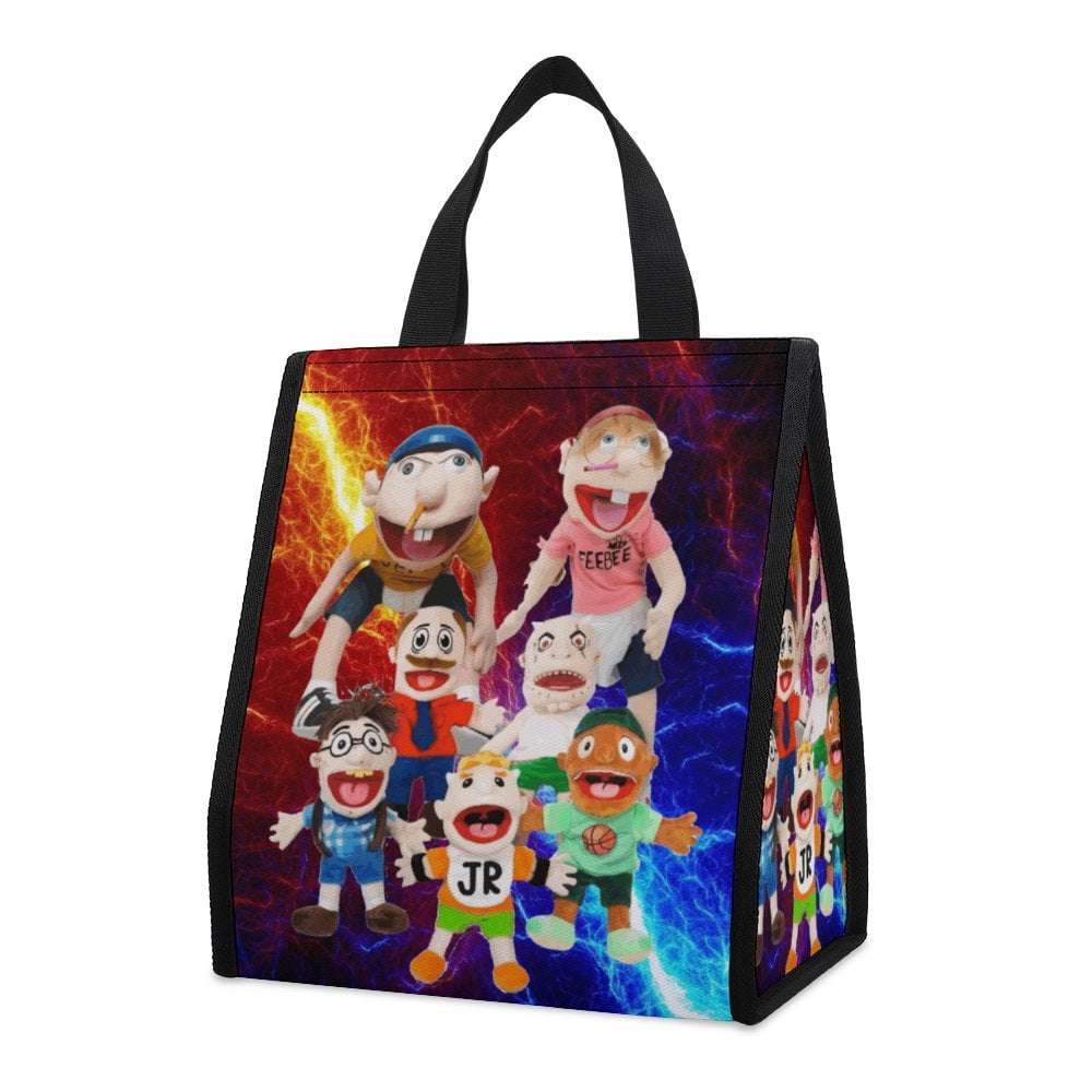 Puppets SML Jeffy Folding Insulated Lunch Bag Portable Lunchbag ...