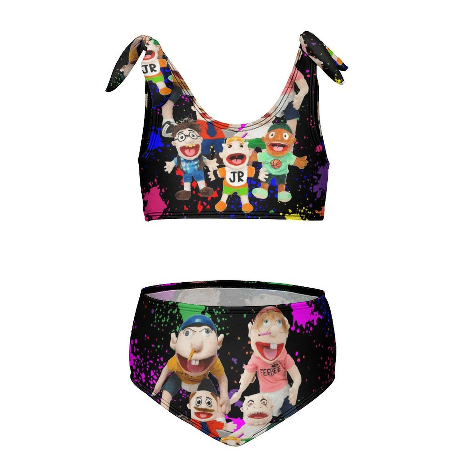 Puppets SML Jeffy Kid's Swimwear Two Piece Swimsuit Summer Beach Vacation Girls Bikini Sets ...