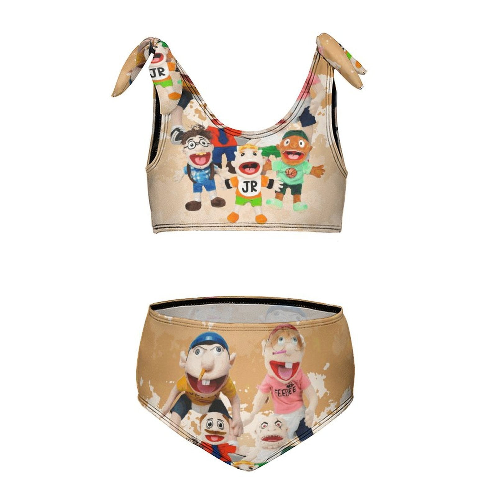 Puppets SML Jeffy Kid's Swimwear Two Piece Swimsuit Summer Beach Vacation Girls Bikini Sets ...