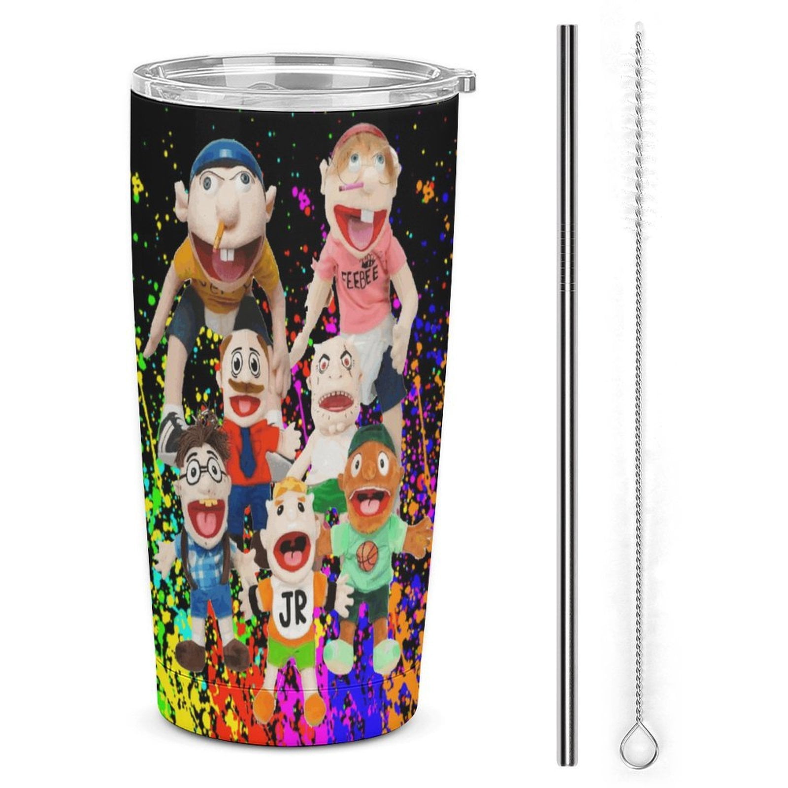 Puppets SML Jeffy Stainless Steel Car Cup Daily Thermal Vacuum ...