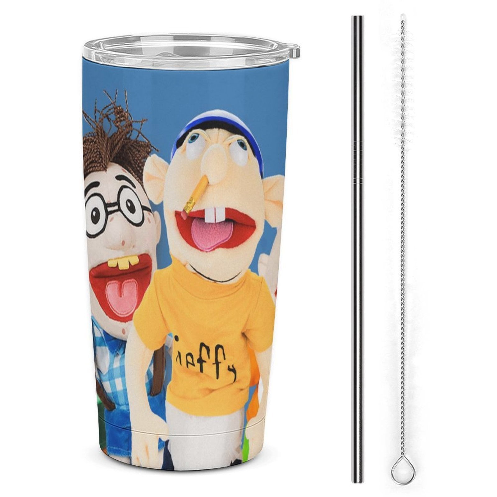 Puppets SML Jeffy Stainless Steel Car Cup Daily Thermal Vacuum ...