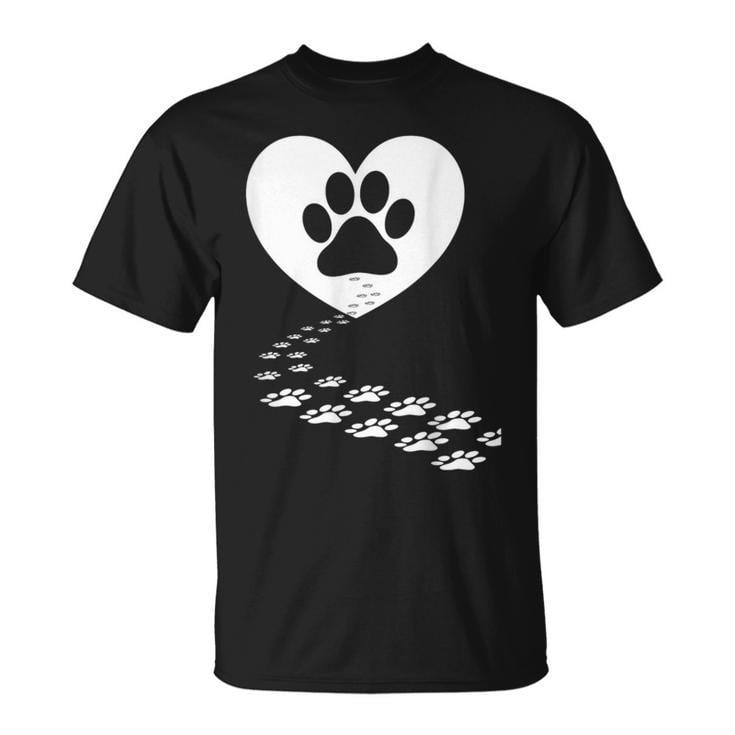 Puppies Baby Lover Paw Heart Paws Puppy T-Shirt – Cute Graphic Tee for ...