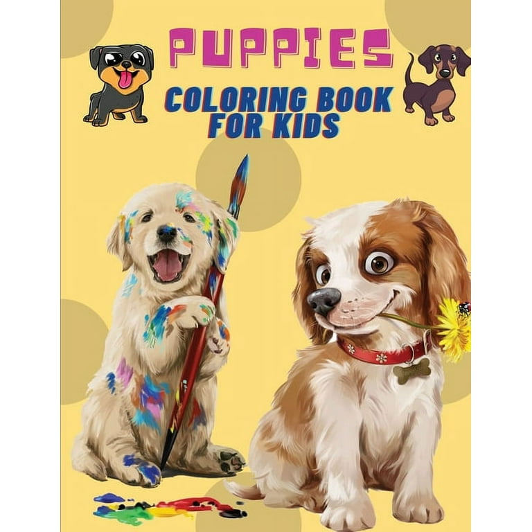 coloring book puppy