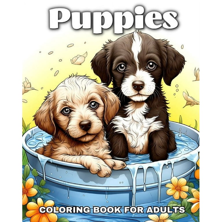 dogs and puppies coloring book