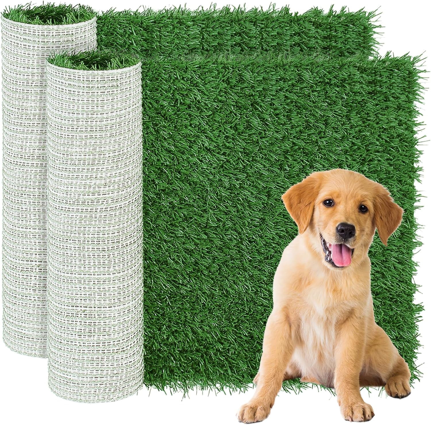 Puppy Artificial Grass Pee Pad for Dogs Potty Training - 18 x 14 Inches ...