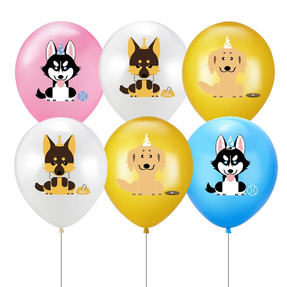 Puppy Corgi Balloon White German Shepherd Balloons Dog Decor Latex ...