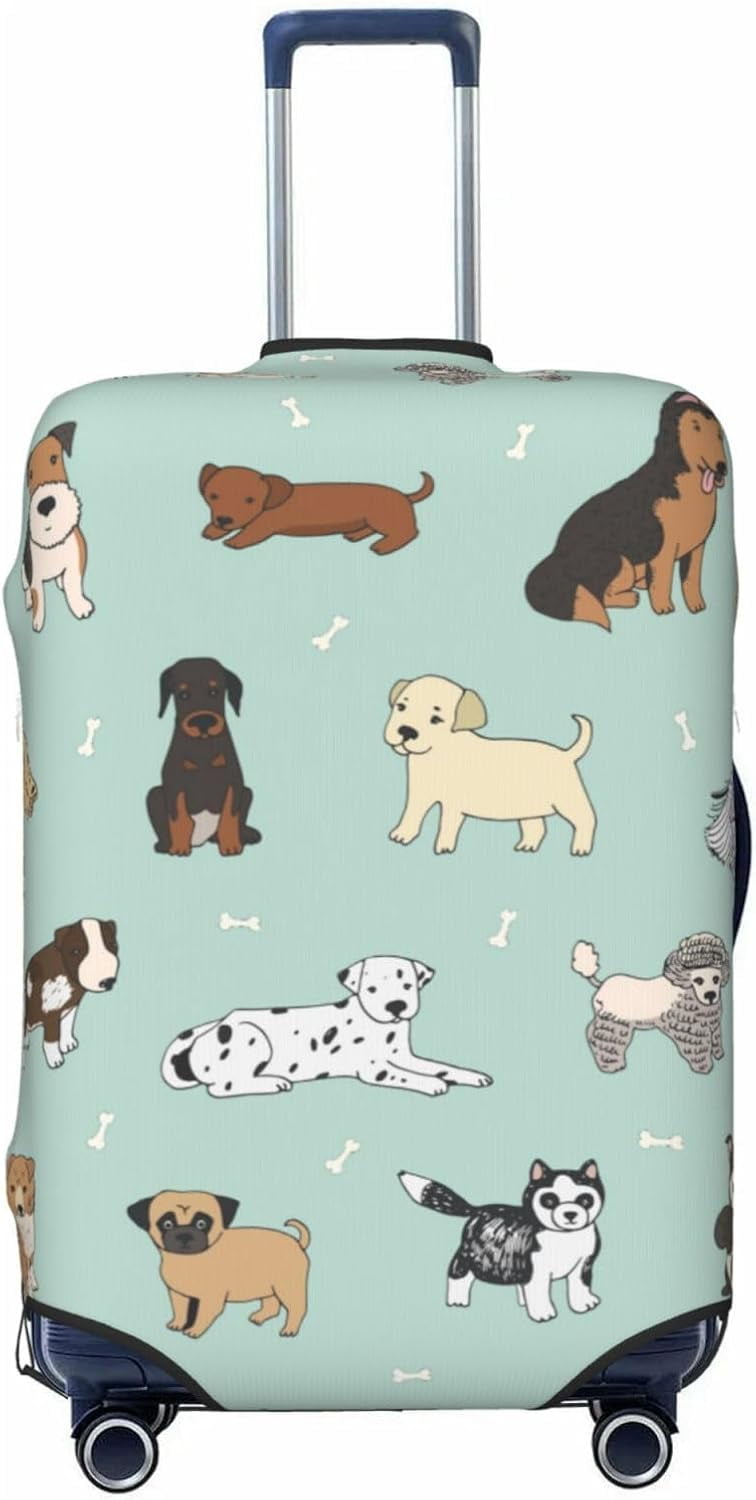 Puppy Dog Cute Animals Luggage Suitcase Covers Elastic Washable Luggage ...