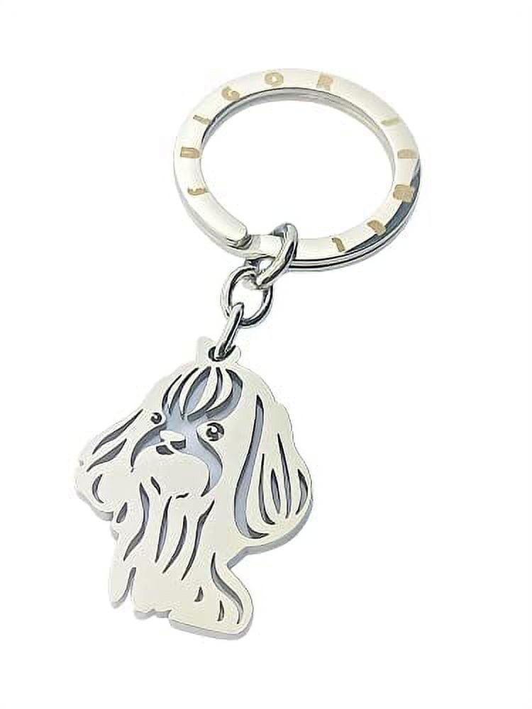 Puppy Dog Key Chain Keyring Maltese - Walmart.com