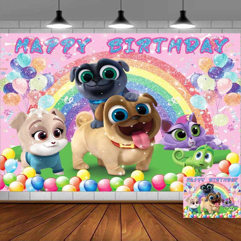 Puppy Dog Pals Backdrop Banner Party Supplies Poster Movie Theme ...