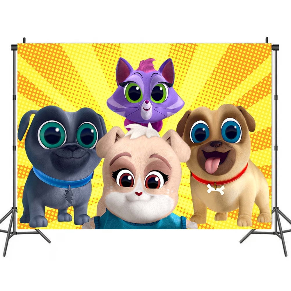 Puppy Dog Pals Backdrop for Birthday Party Decorations, Cute Puppy Dog ...