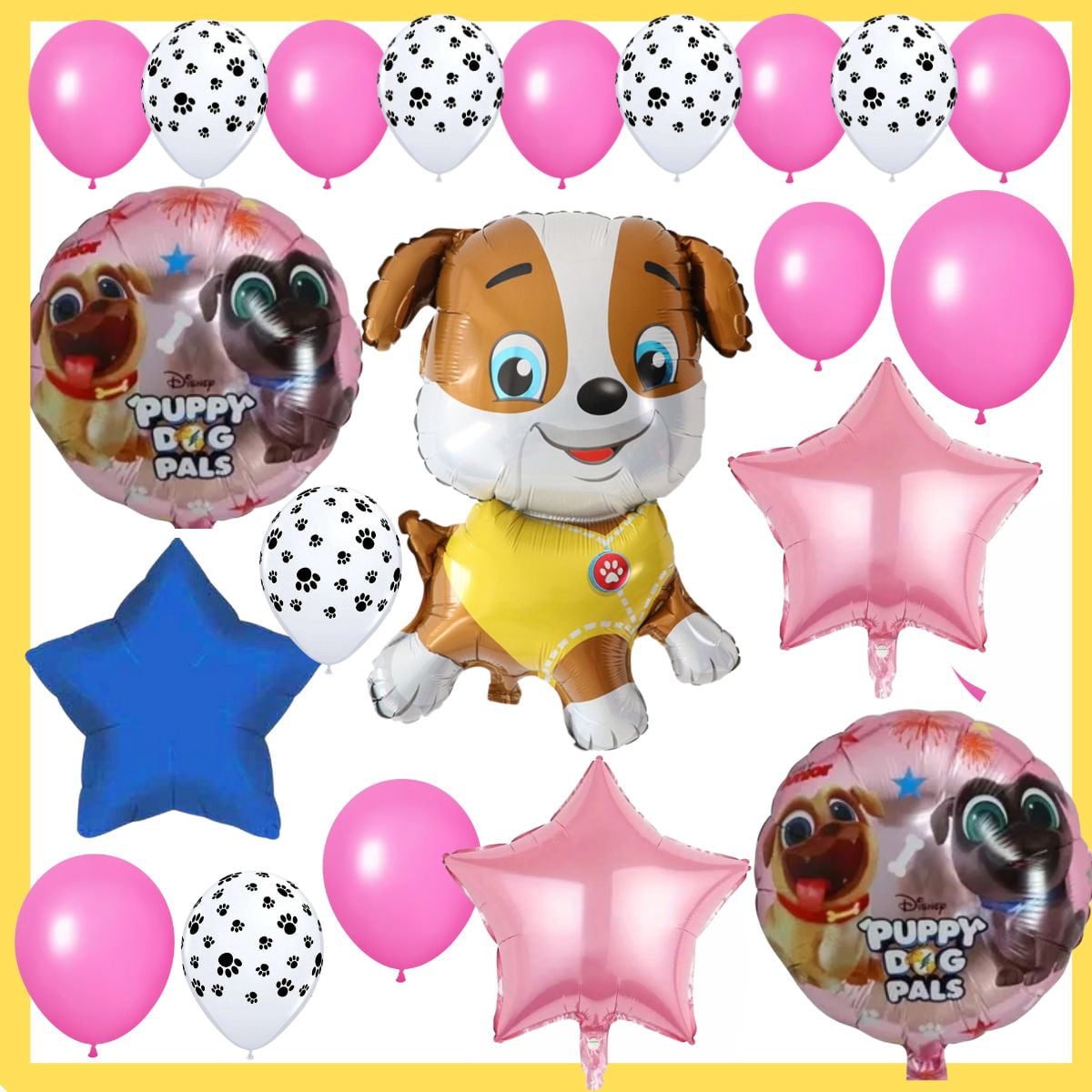 Puppy Dog Pals Birthday Balloon Bouquet - 22-Piece Set! - Walmart.com