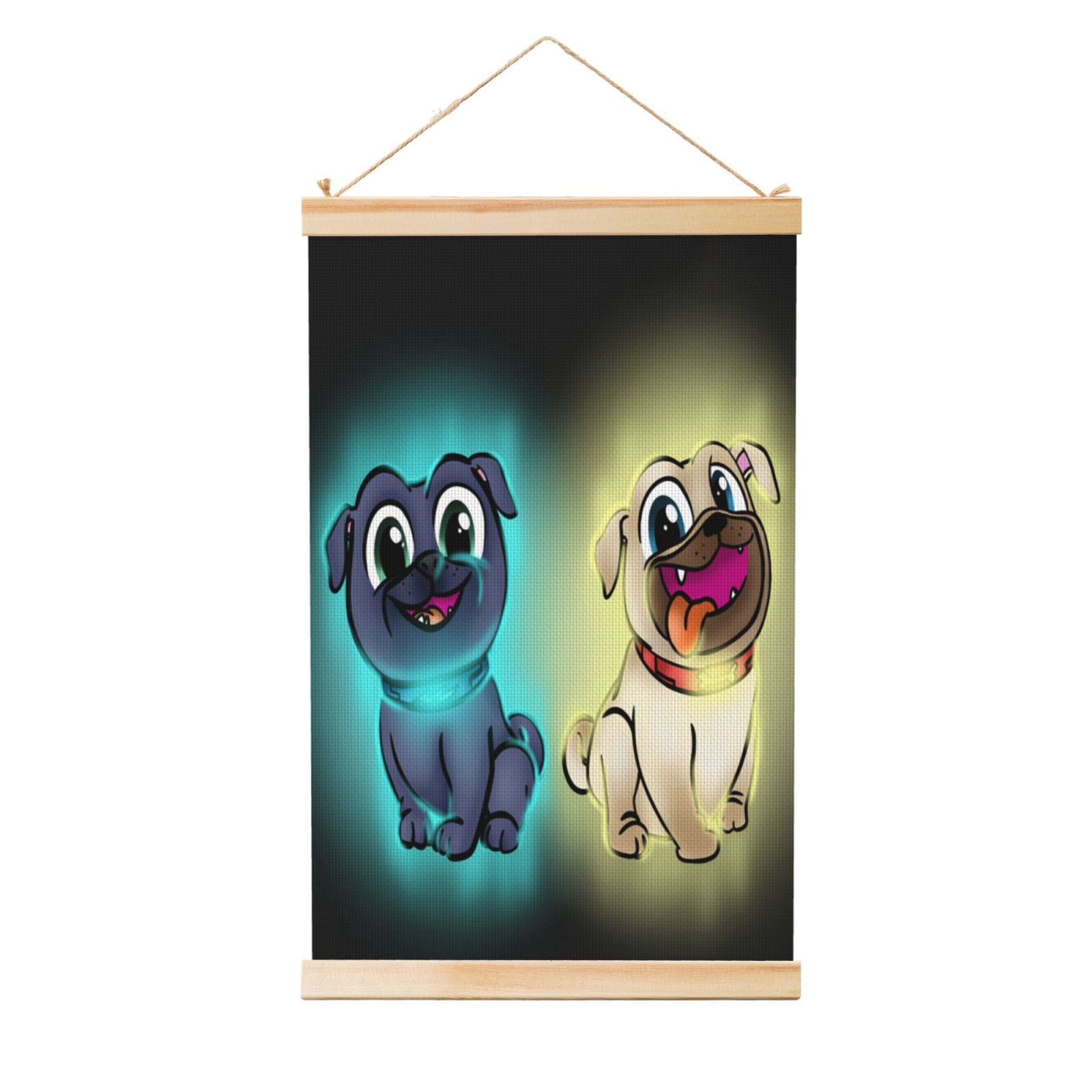 Puppy Dog Pals Poster Aesthetic Canvas Wooden Shaft Wall Art Hanging ...