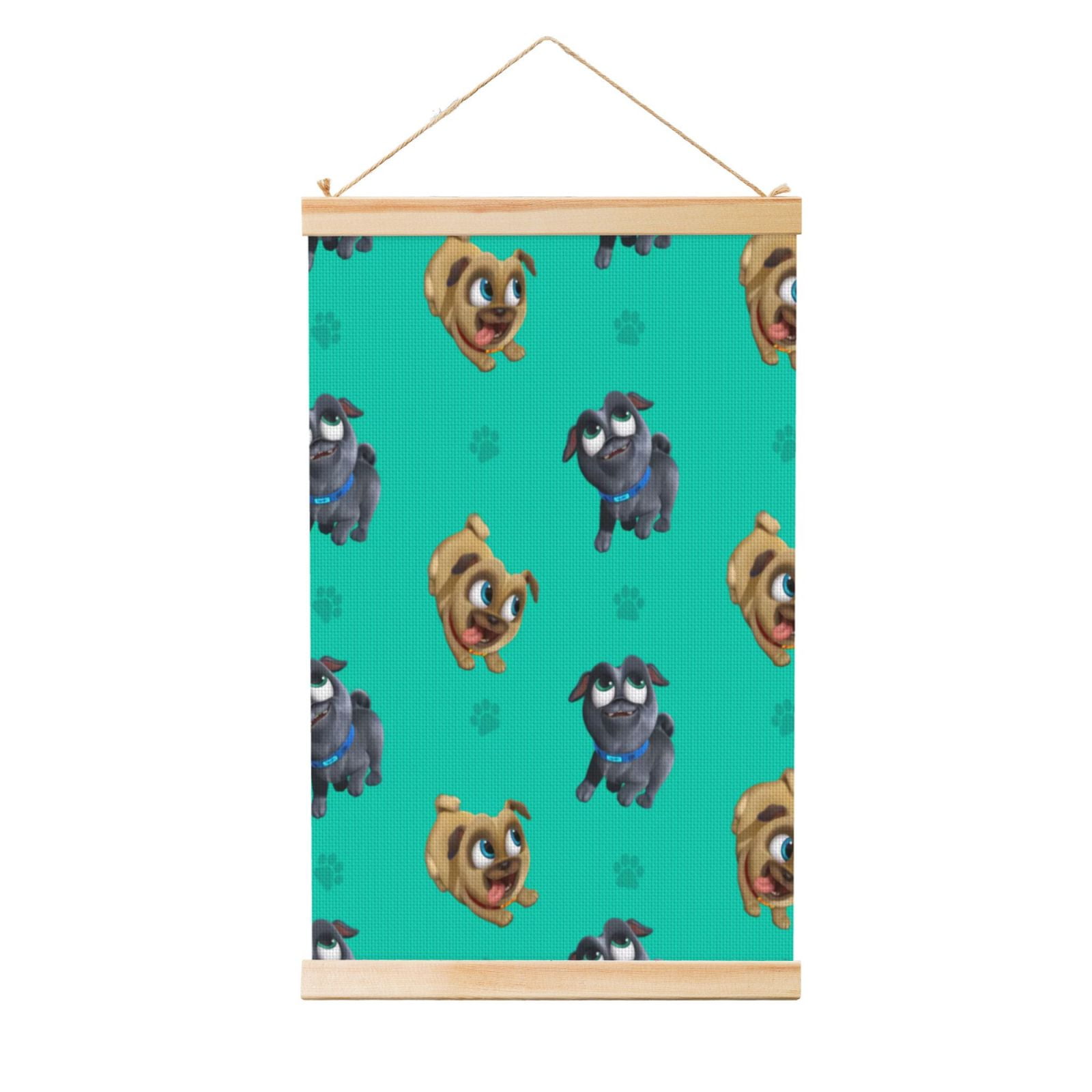 Puppy Dog Pals Poster Aesthetic Canvas Wooden Shaft Wall Art Hanging ...