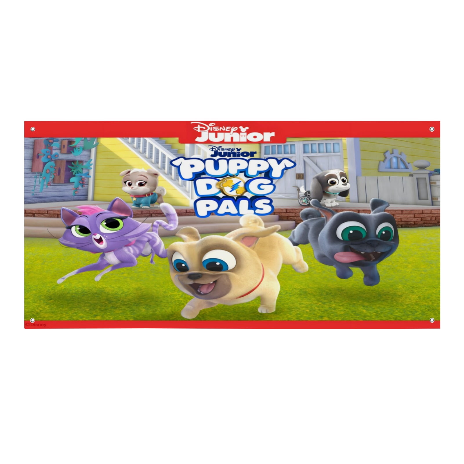 Puppy Dog Pals-Theme Backdrops Banner Birthday Party Decor Supplies ...