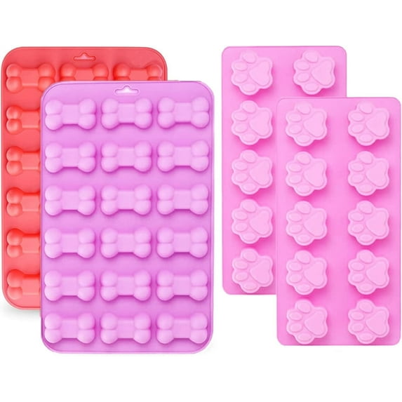 Puppy Dog Paw Bone Silicone Mold, Baking Mold, Used for Jelly, Candy ...
