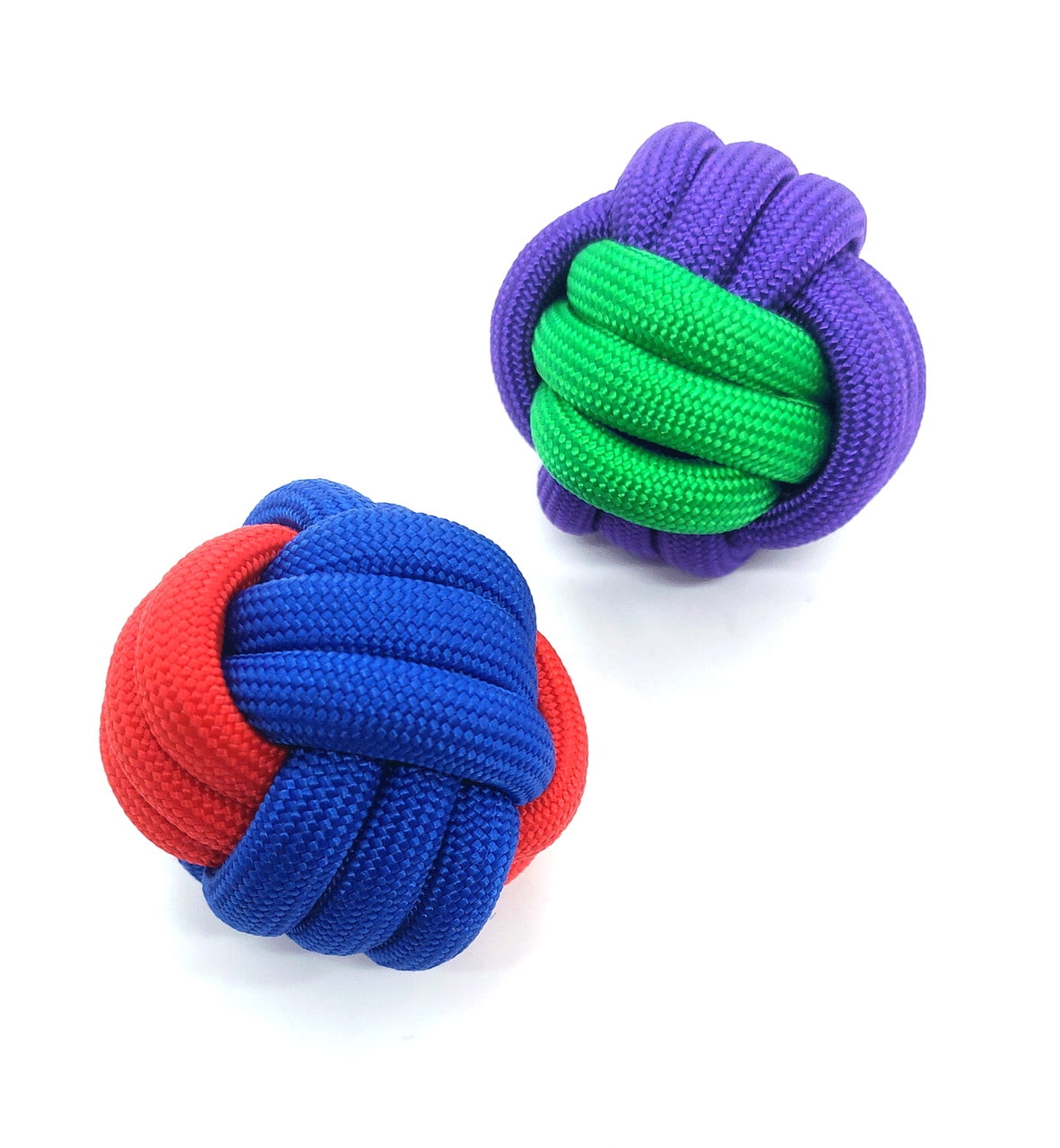 Puppy Dog Rope Knot Ball Toy - 2 Pak Blue Purple - Walmart.com