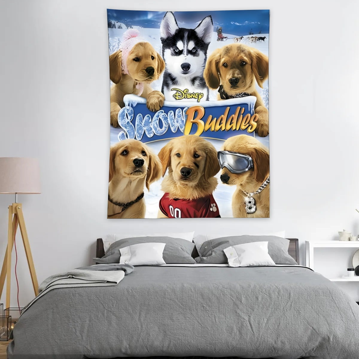 Puppy Dog Tapestry Gift Wall Hanging Backdrop for Room Bedroom Girls Or ...