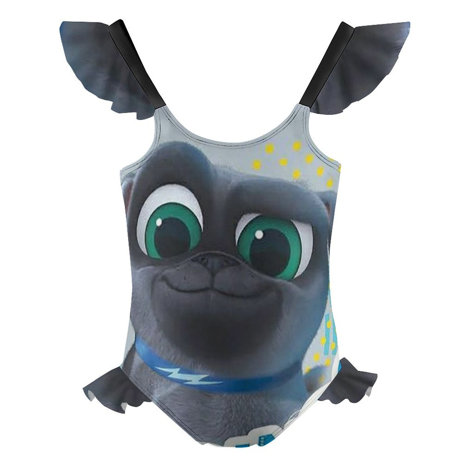 Puppy Dogs Pals swimsuit for Girl Cute Teen Girls One Piece Ruffle Trim ...
