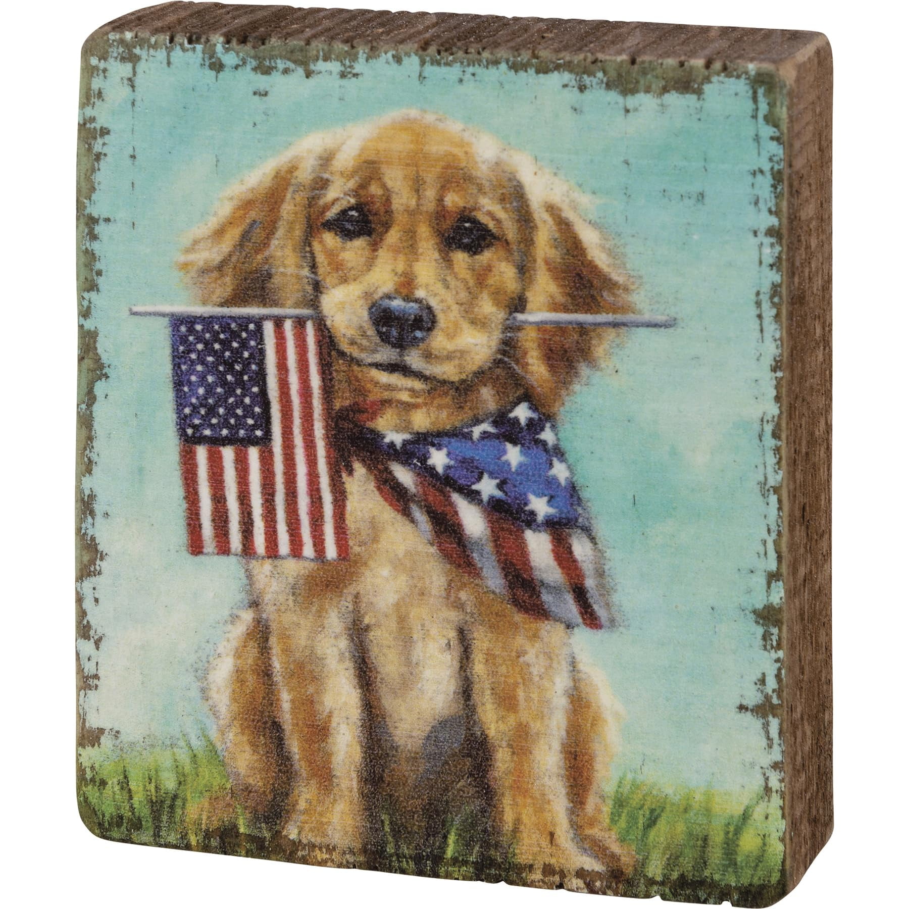 Puppy Flags Block Sign 3x3 - Walmart.com