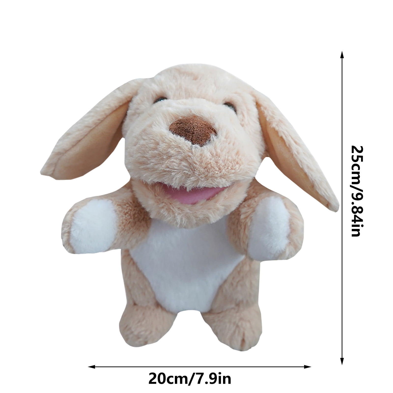 Puppy Hand Puppet with Movable Mouth, Soft Fabric Interactive Role Play ...