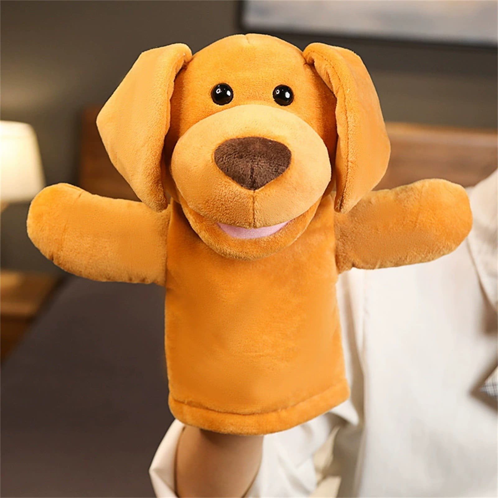 Puppy Hand Puppets Puppy Plush Puppets,9" Realistic Puppy Stuffed ...