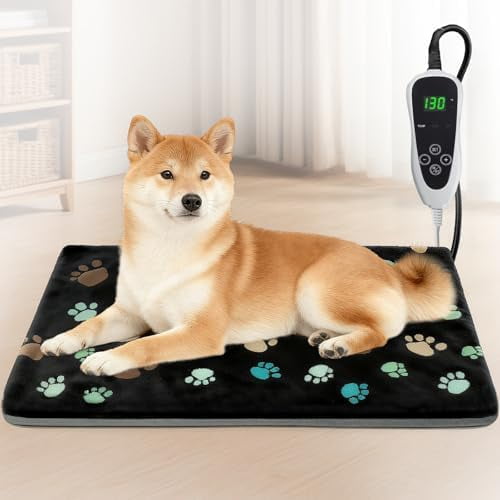Puppy Heating Pad 28x18 in with Smart Thermostat Switch and Power Line ...