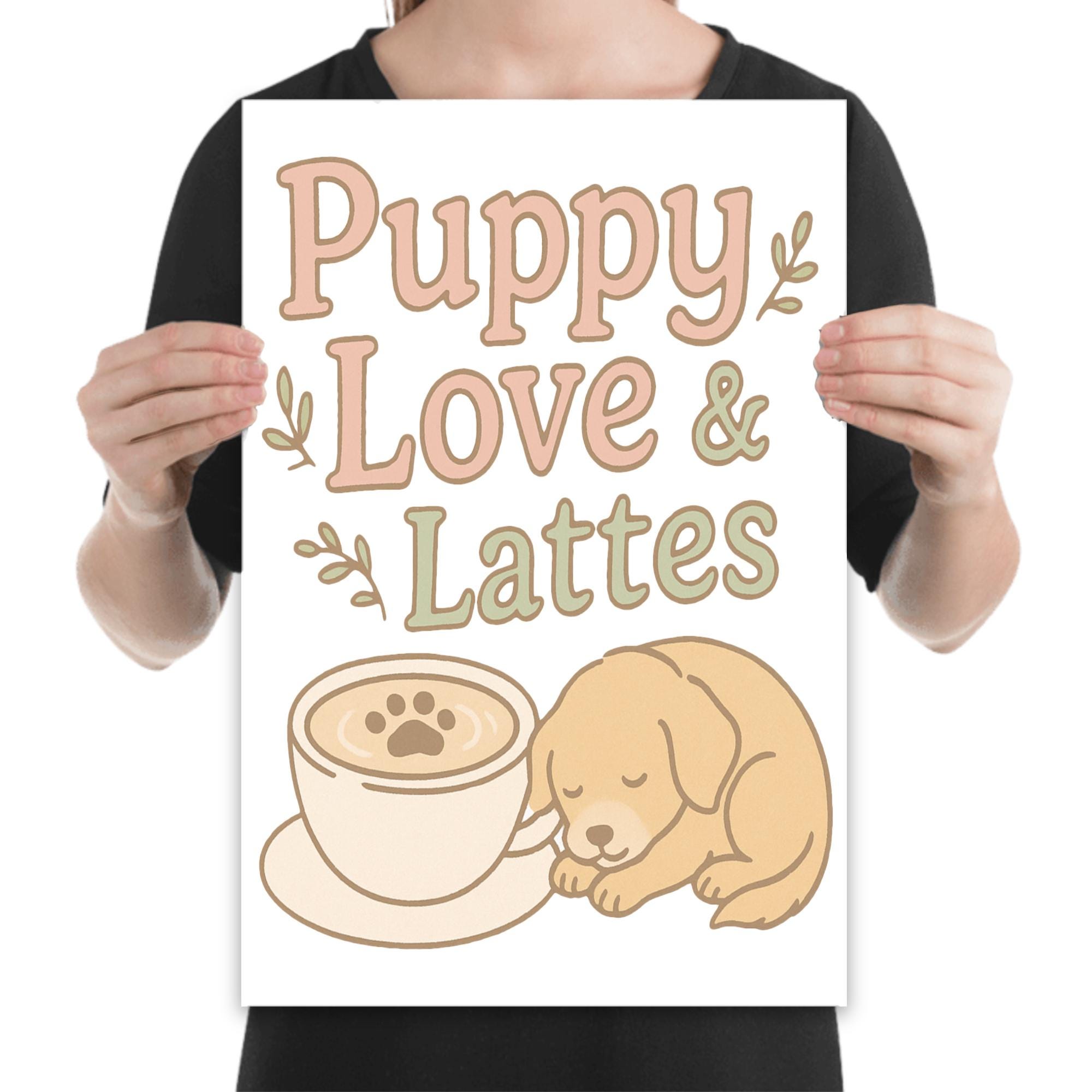 Puppy Love Poster - Gloss Paper Finish - Wall Decor Gift - Walmart ...