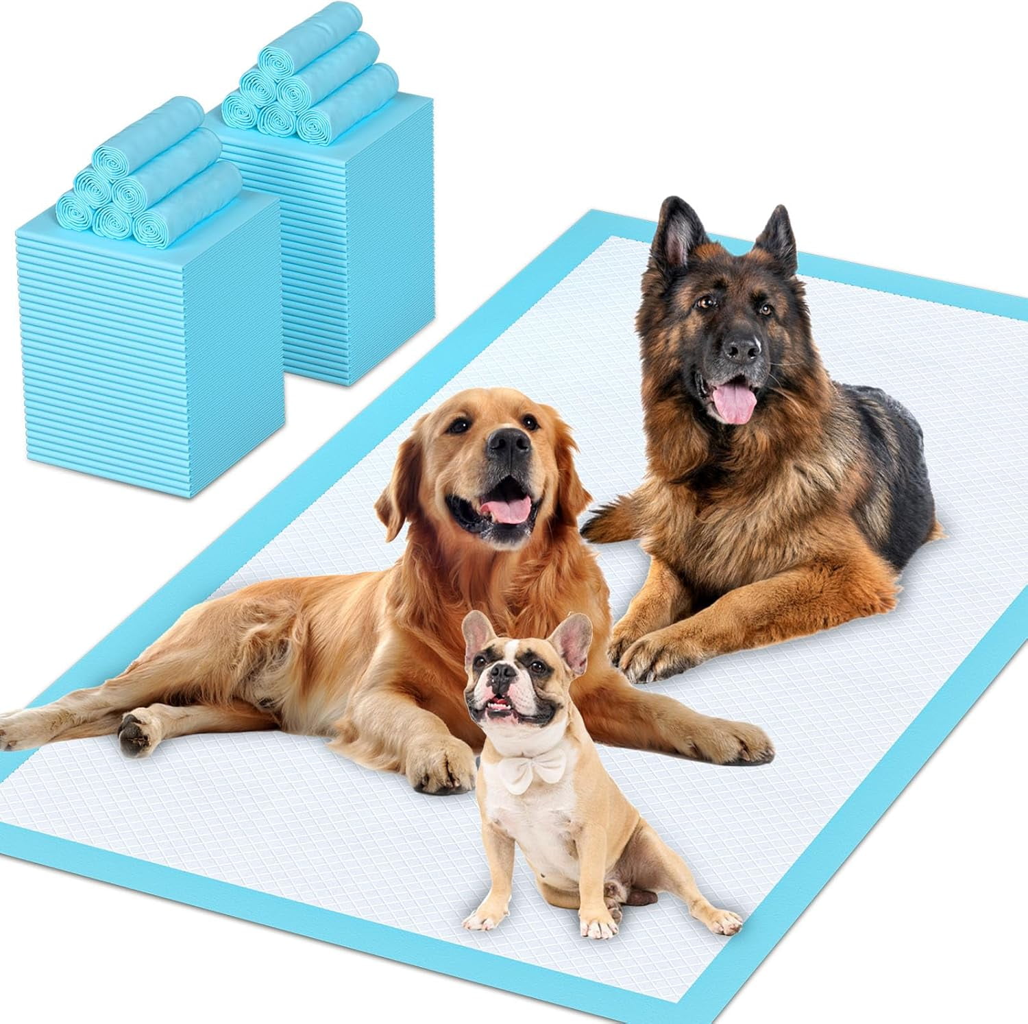 Puppy Pads Extra Large 32"x40" 40 Count, Pee Pads for Dogs & Cats ...