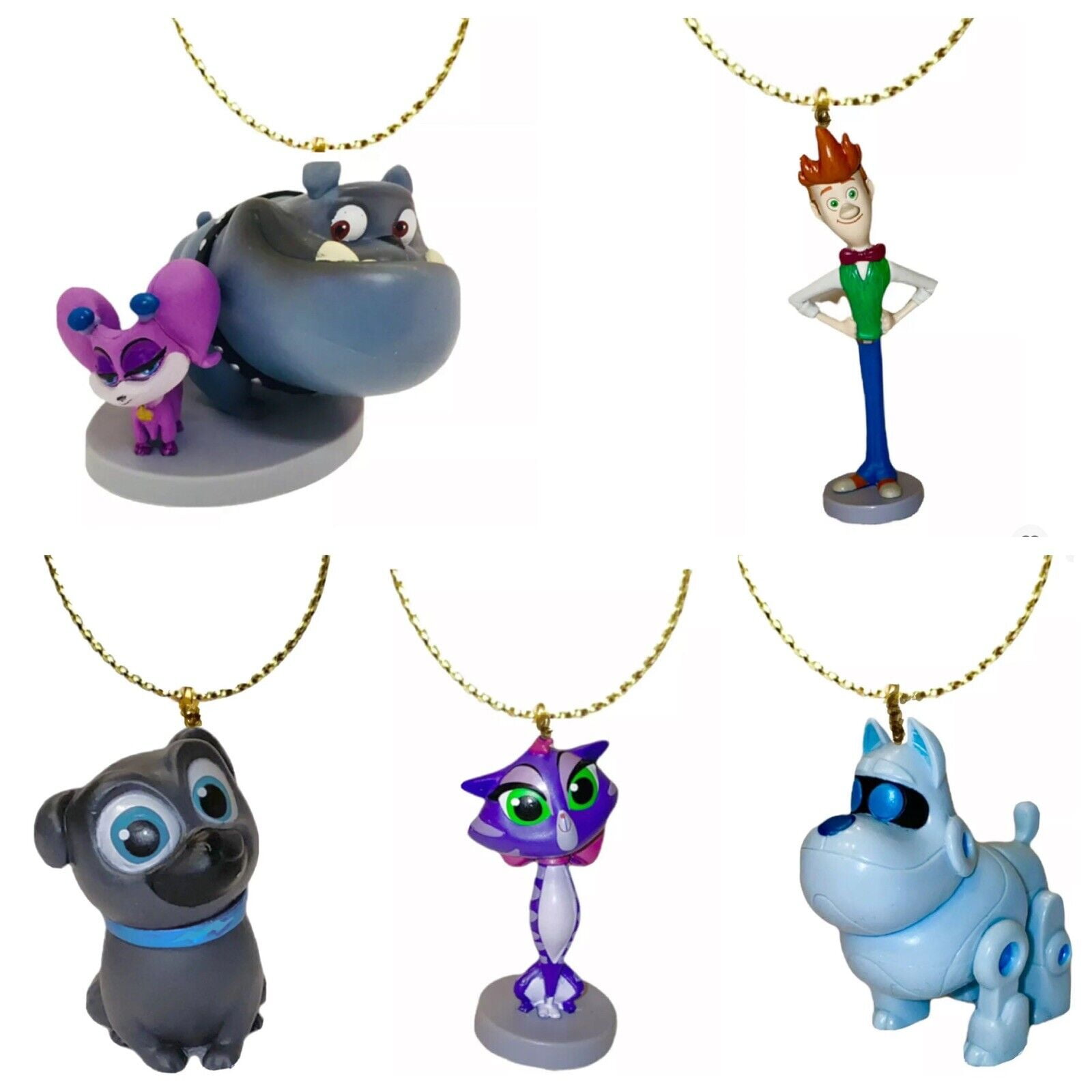 Puppy Pals Hissy Bob ARF Bingo Rufus & Cupcake 5 Ornament Pvc Figure ...
