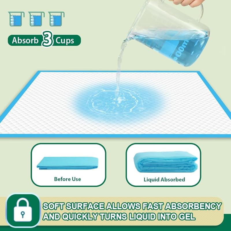 Puppy Pee Pads 22"x23"-100 Count | Dog Pee Training Pads Super ...