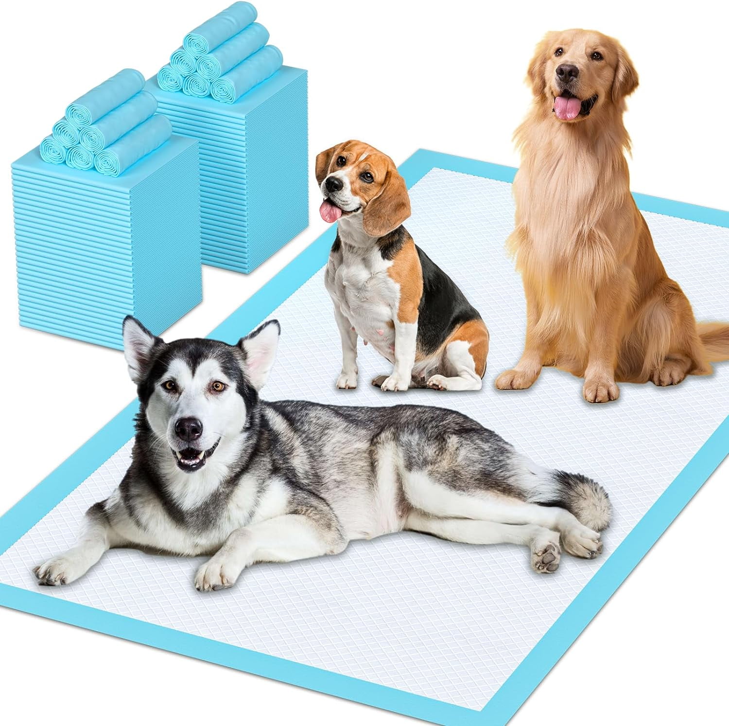 Puppy Pee Pads for Dogs 31"x47" 40 Count, Pee Pads Extra Large, Leak ...