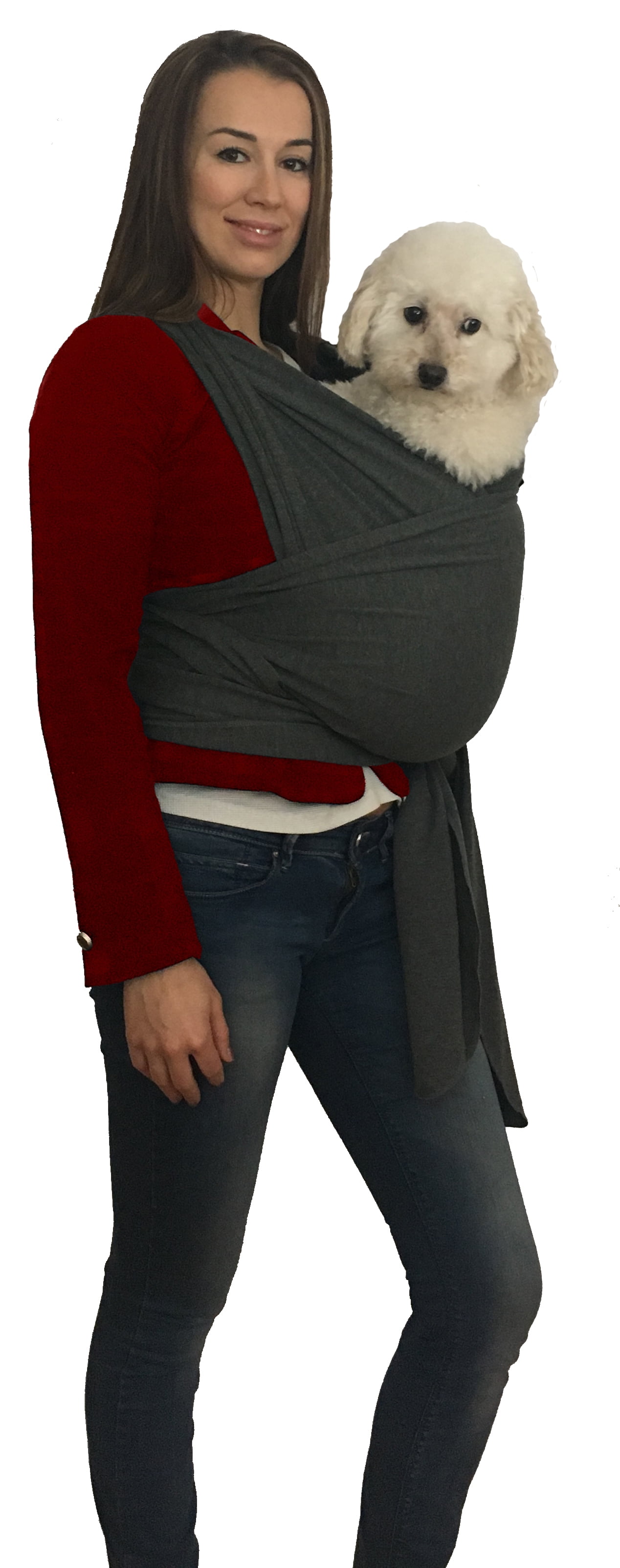 Puppy Pouch Pet Carrier Sling | Front | Adjustable Hands Free Front Facing Dog Pouch | Relieves ...