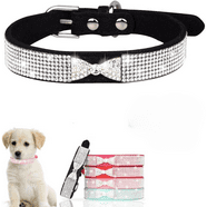 Bling Rhinestone Dog Cat Necklace with Bone Pendent Diamante Crystal ...