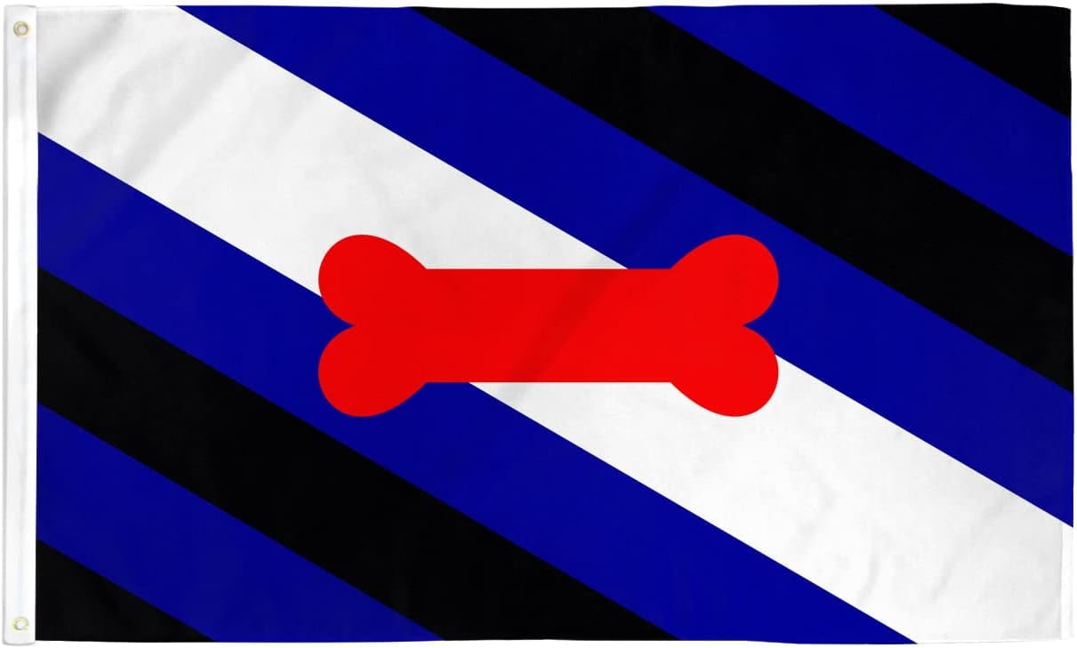 Puppy Pride Flag, 3Ply Polyester Heavy Duty Double Sided Banner ...