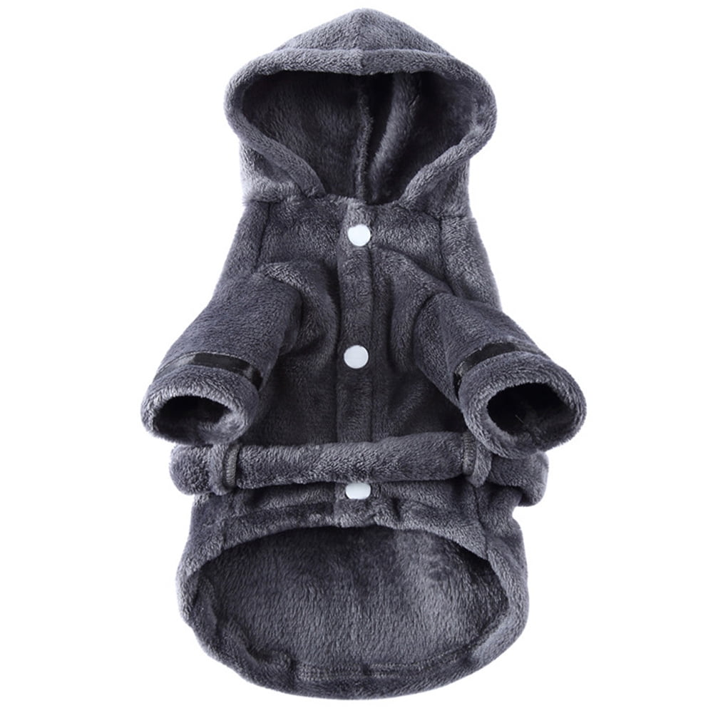 Puppy Robe Dog Dry Towel Robe With Hood And Belt, Easy To Wear - YP01C ...