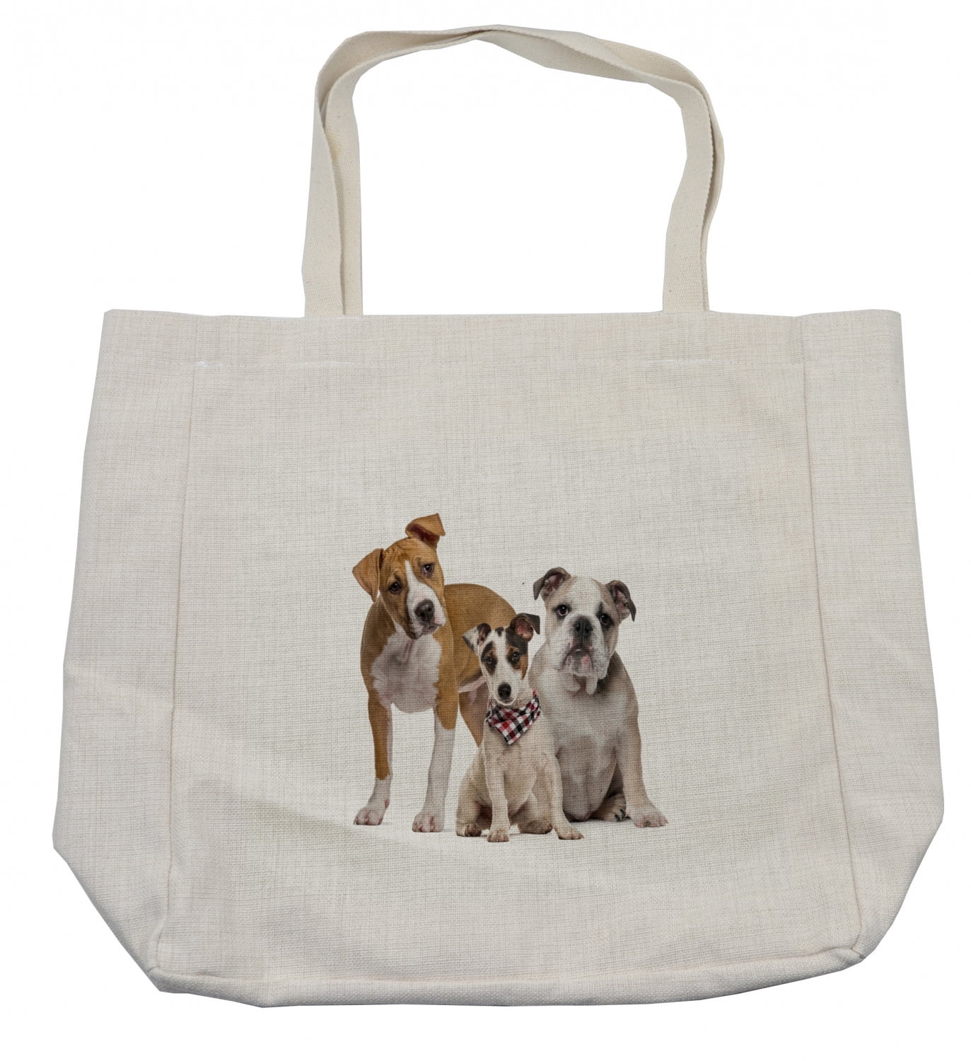Puppy Shopping Bag, Funny Studio Shot Photo of Various Breeds of Dogs ...