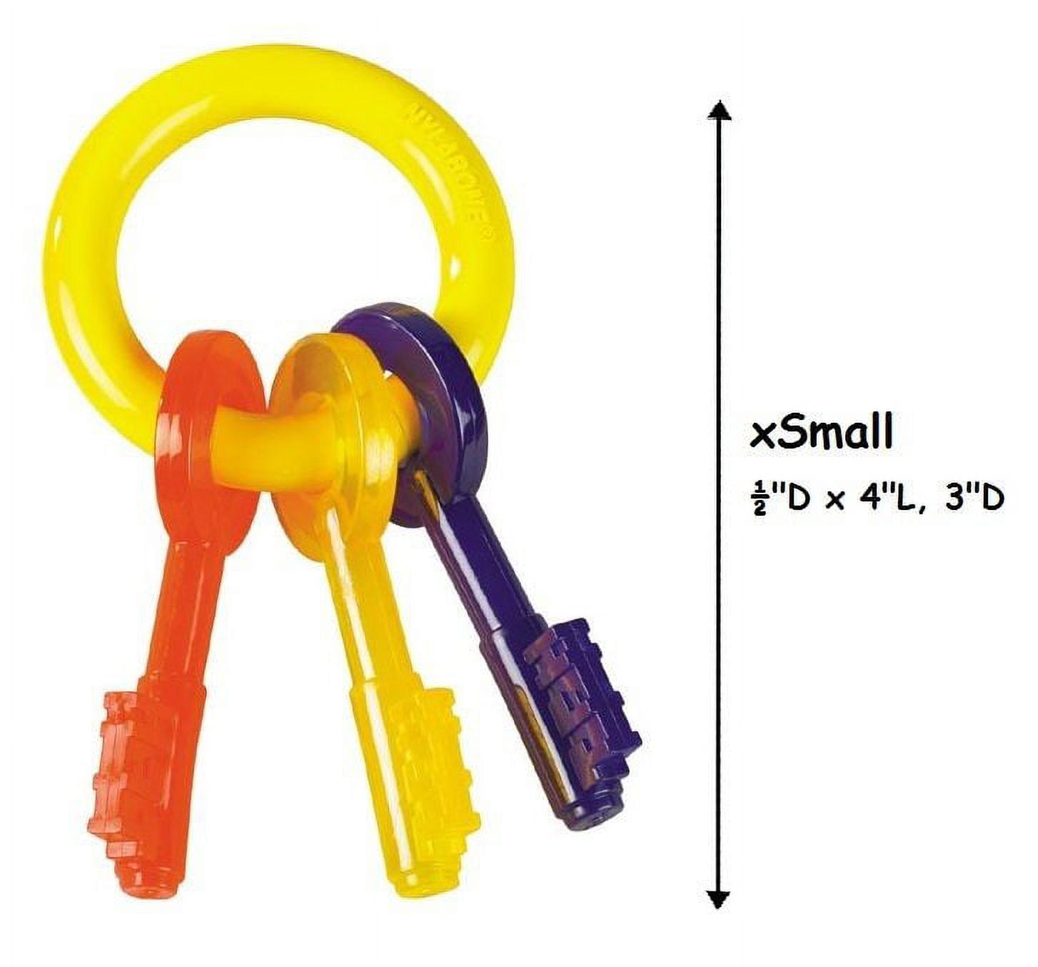 Puppy Teething Toy Key Ring Colorful Safe For Puppies Dogs to Chew ...