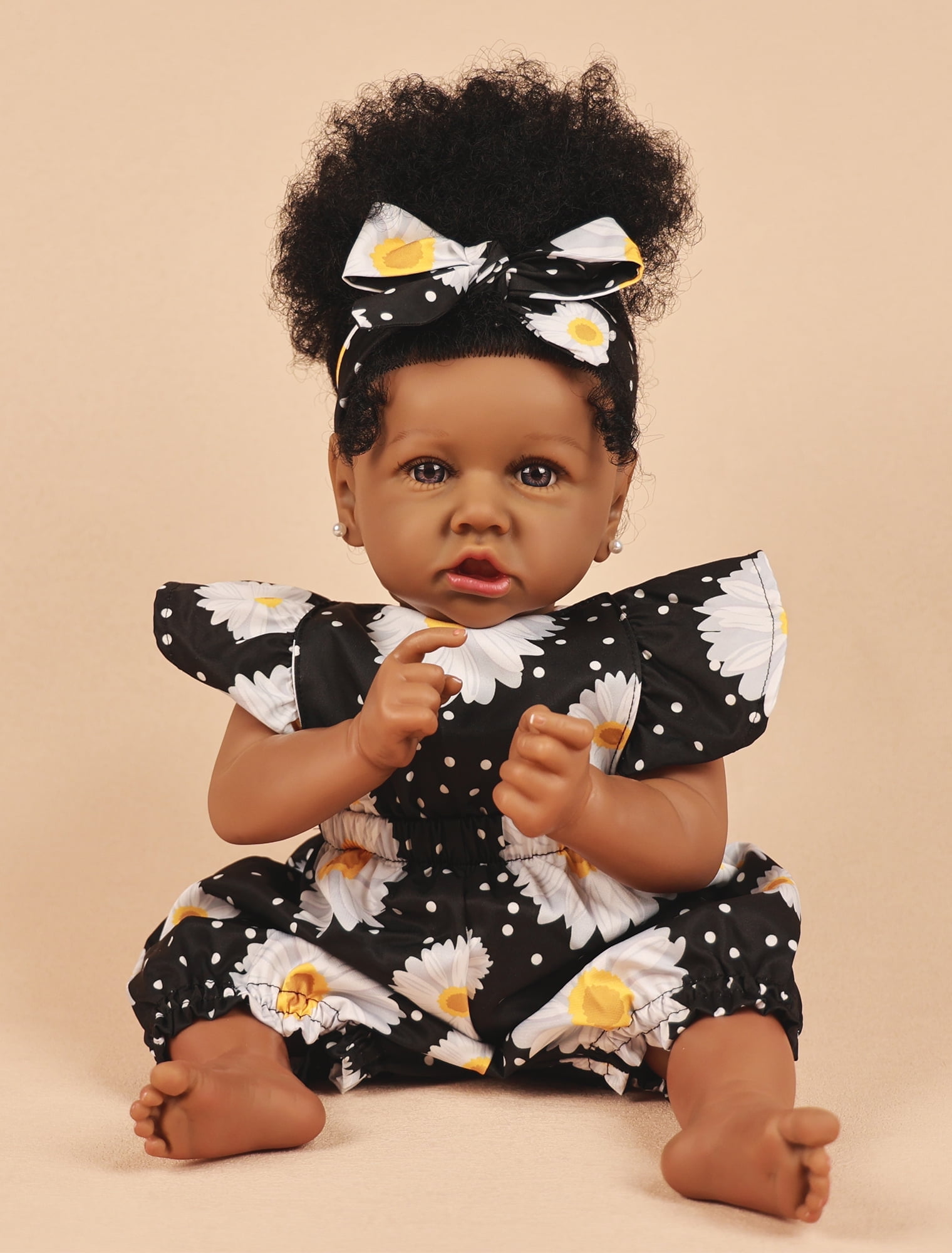 Puppy Toy Kidora Reborn Baby Dolls African American Silicone Limbs ...