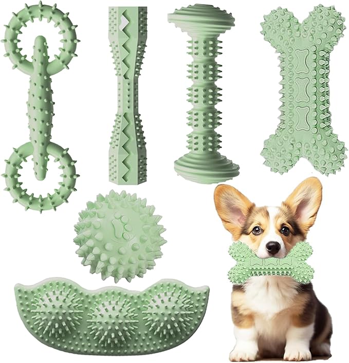Puppy Toys, 6 Pack Puppy Chew Toys, Puppy & Small Dog Chew Toys for ...