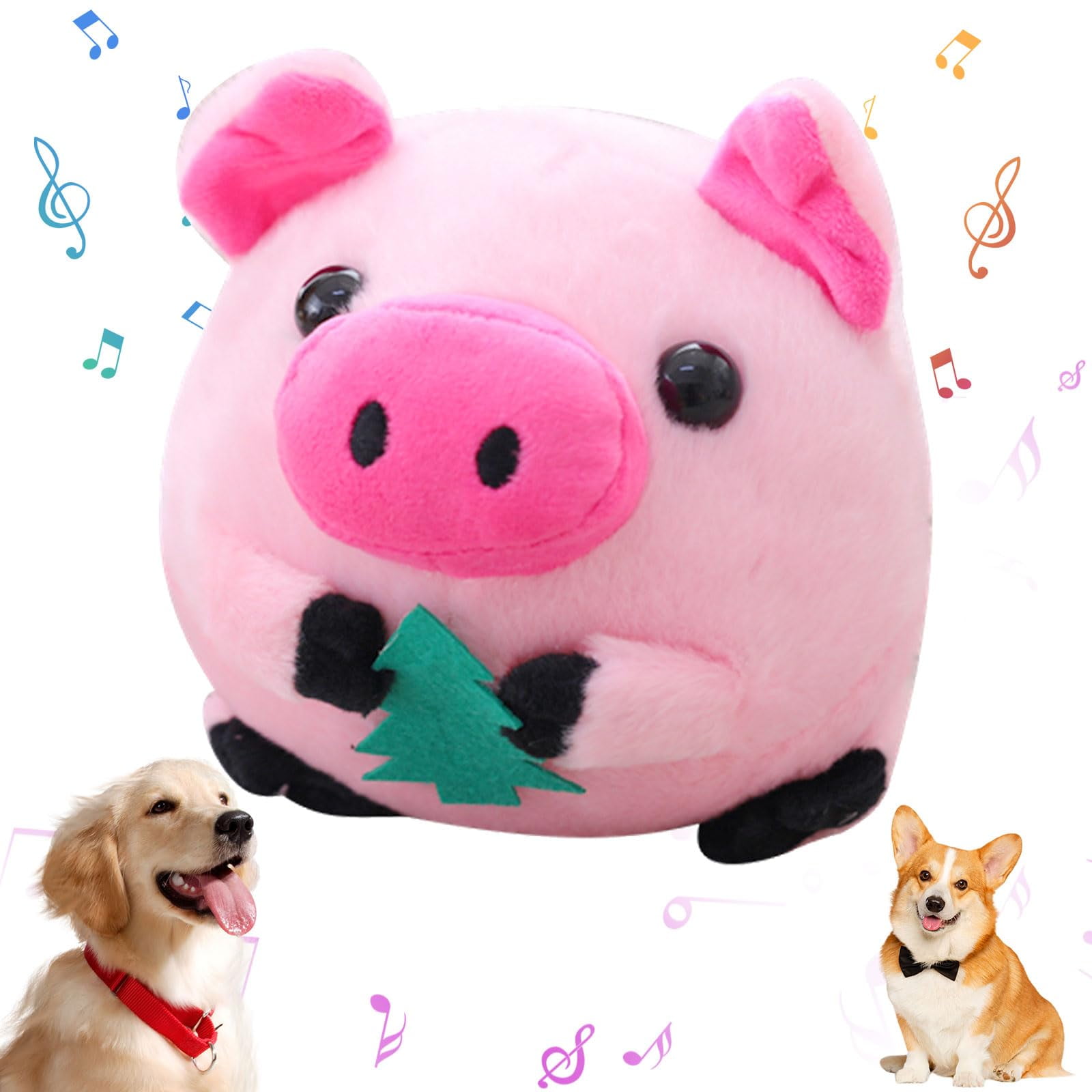 Puptex Bouncing Piggy, Interactive Dog Toys, Puptex Bouncing Piggy Dog ...