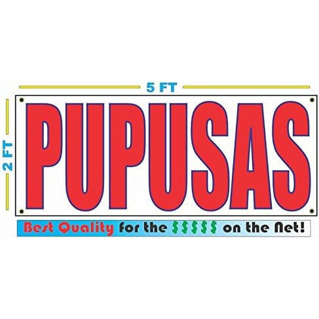 Pupusas 2x5 Banner Sign