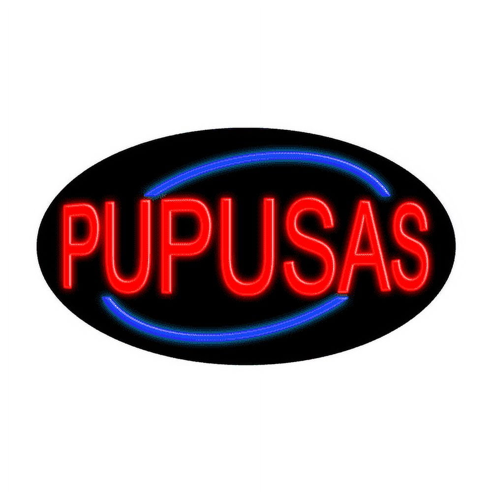 Pupusas-Glass Neon Sign Made in USA - Walmart.com