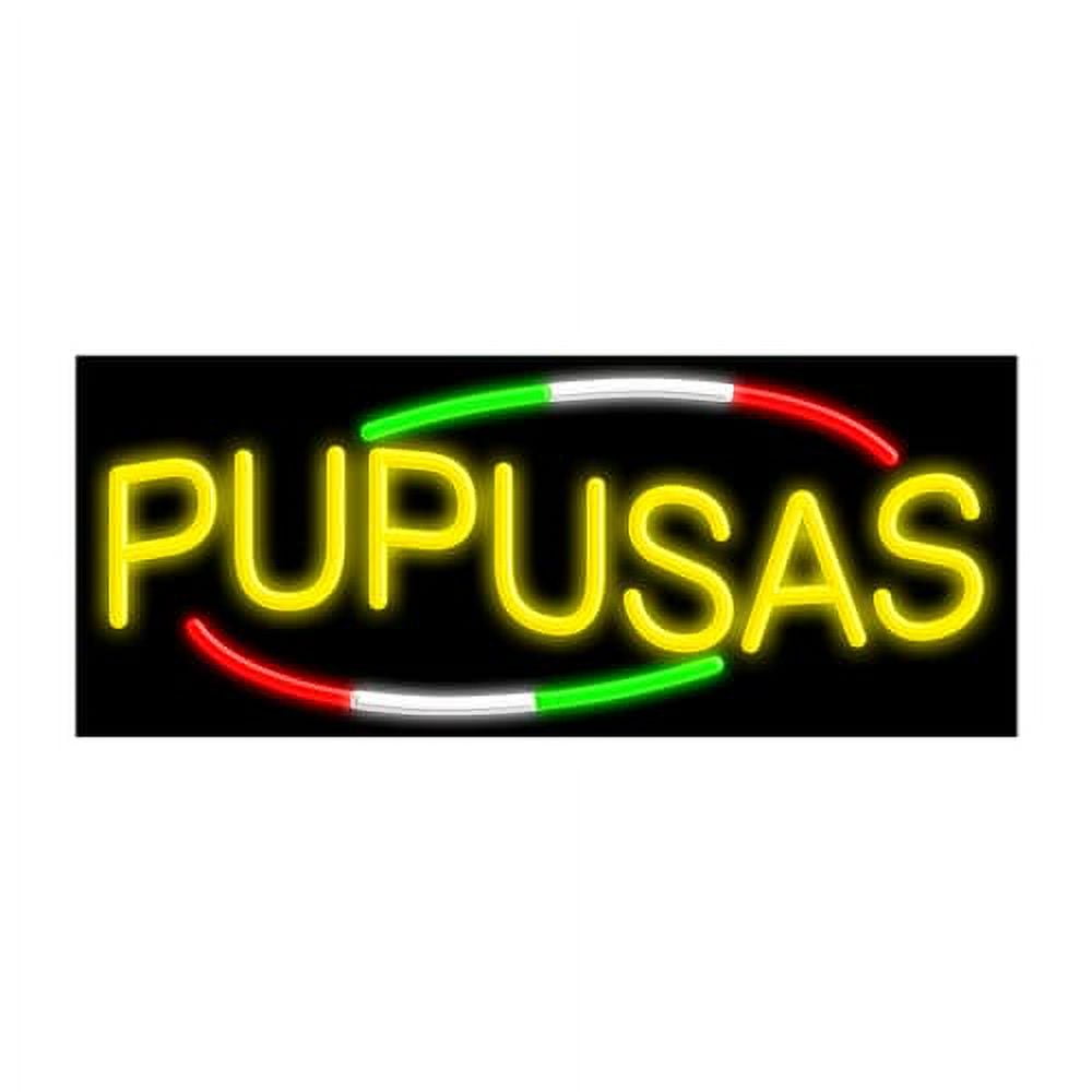 Pupusas-Glass Neon Sign Made in USA - Walmart.com