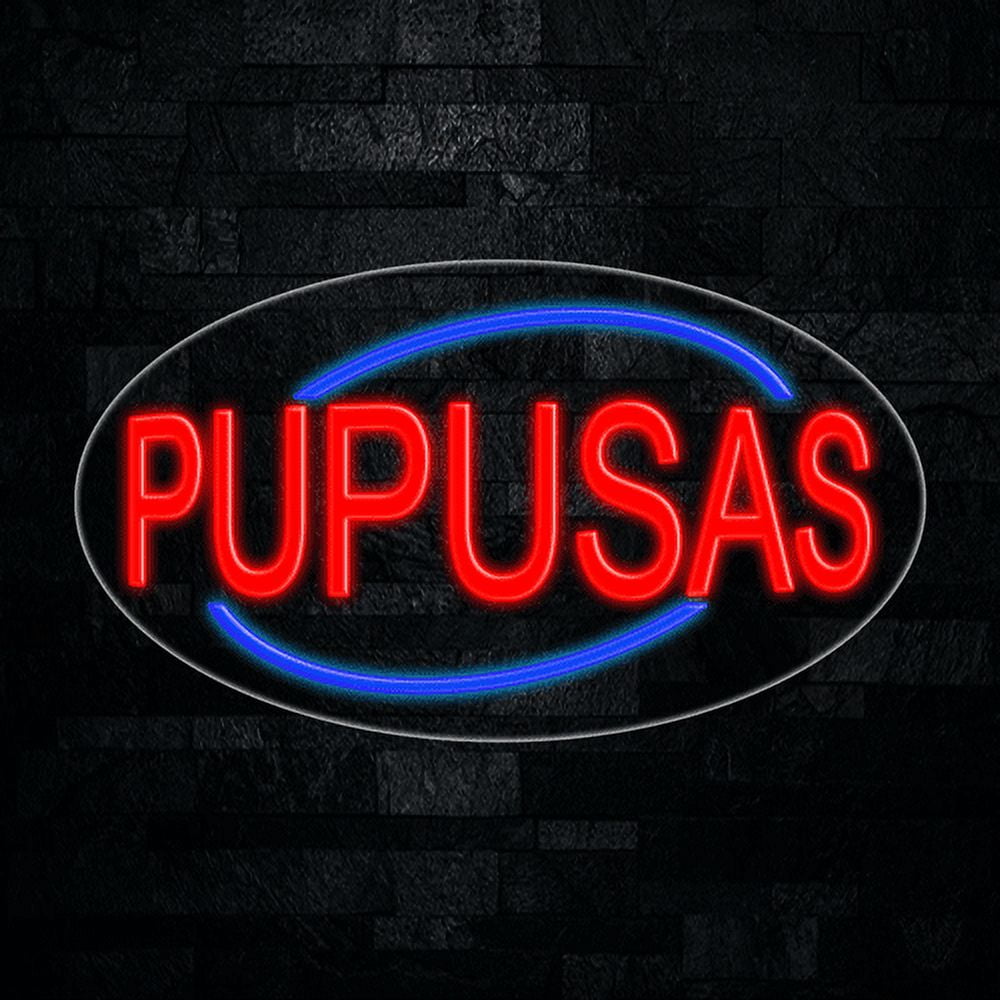 Pupusas LED Neon Sign 28"L x 16"H #34120 - Walmart.com