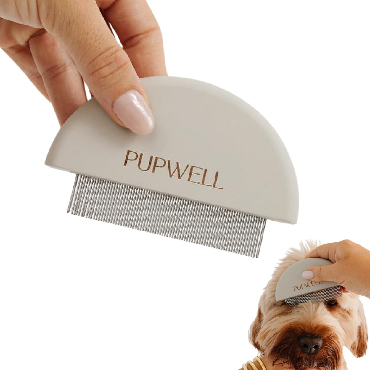 Pupwell Detailer Comb for OIF8 Removing Tear Stains, Crust, and Eye ...
