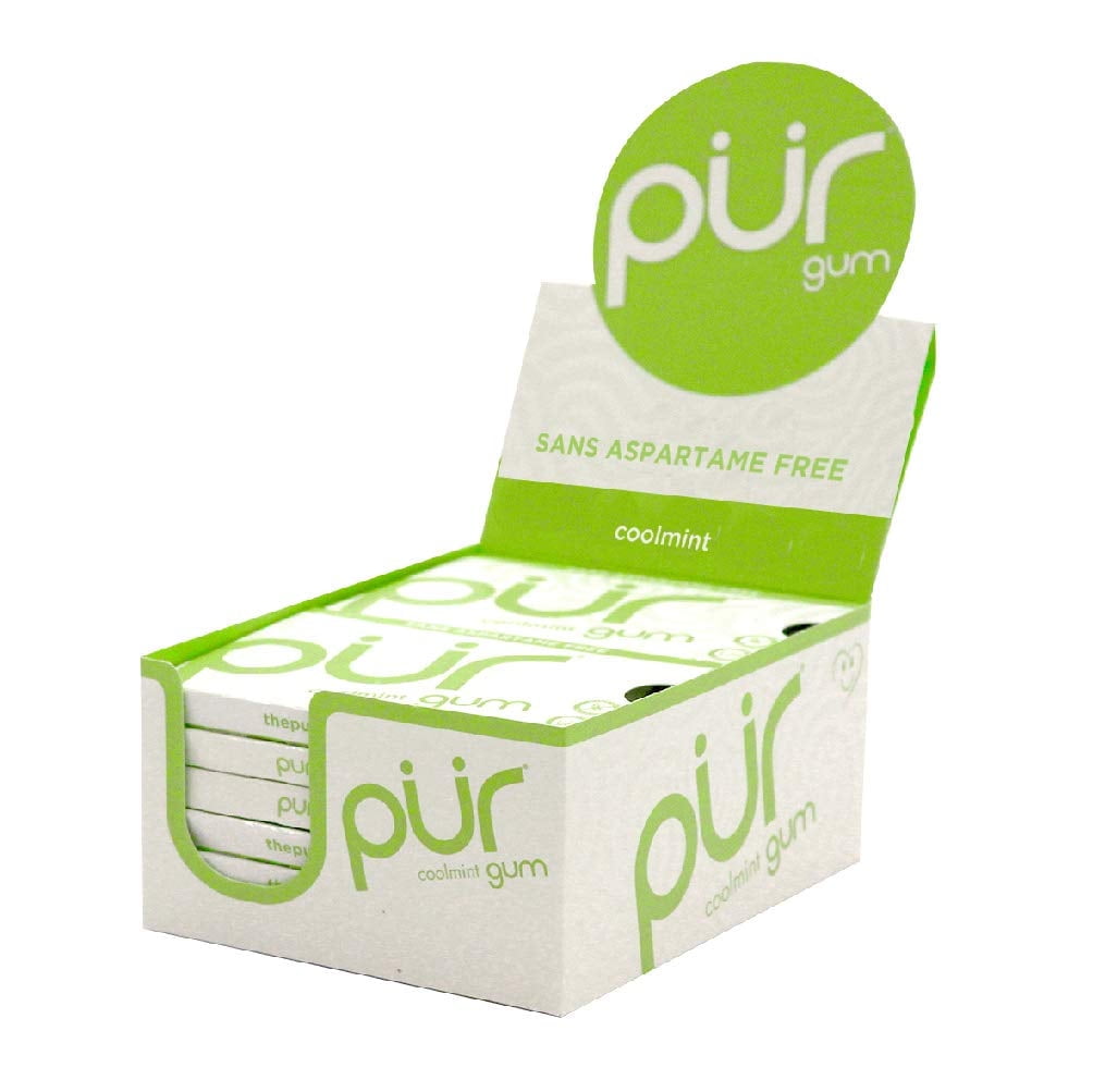 Pur Company Pur Gum Aspartame Free Cool Mint - 12 Packs Pack of 2 ...