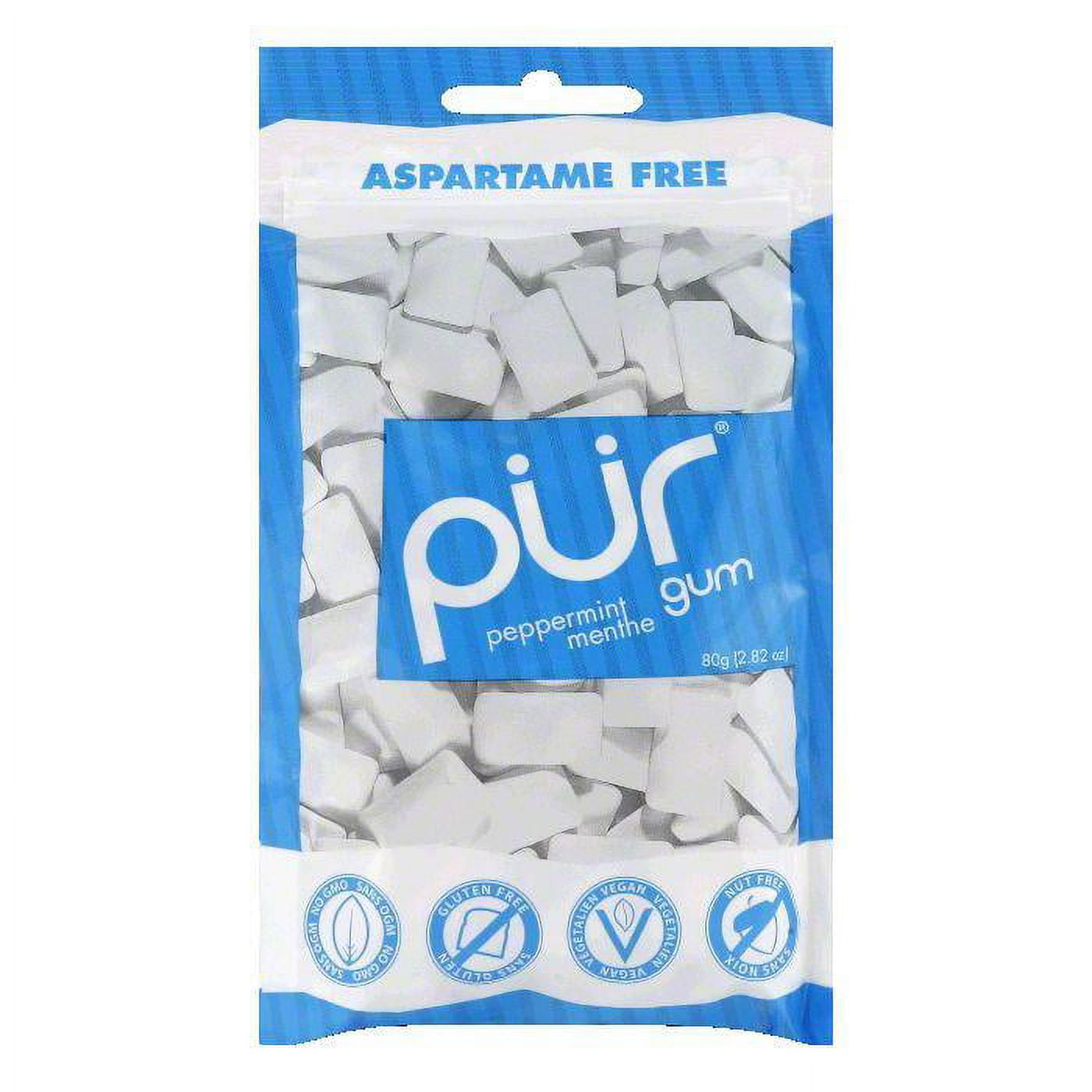 Pur Gum Peppermint Gum 60PC, 2.82 OZ (Pack of 12) - Walmart.com