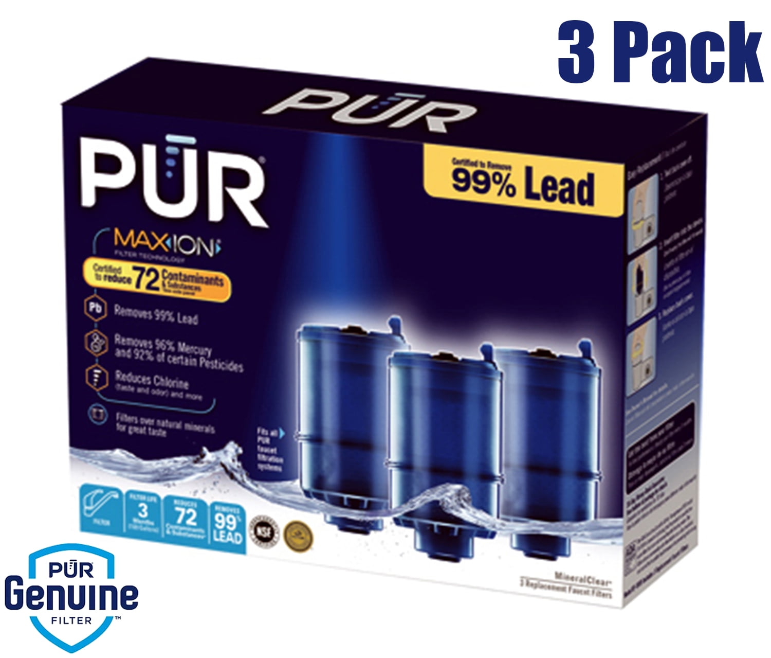 Pur® RF-9999 Water Filter Replacement - Compatible with Pur® Faucet ...