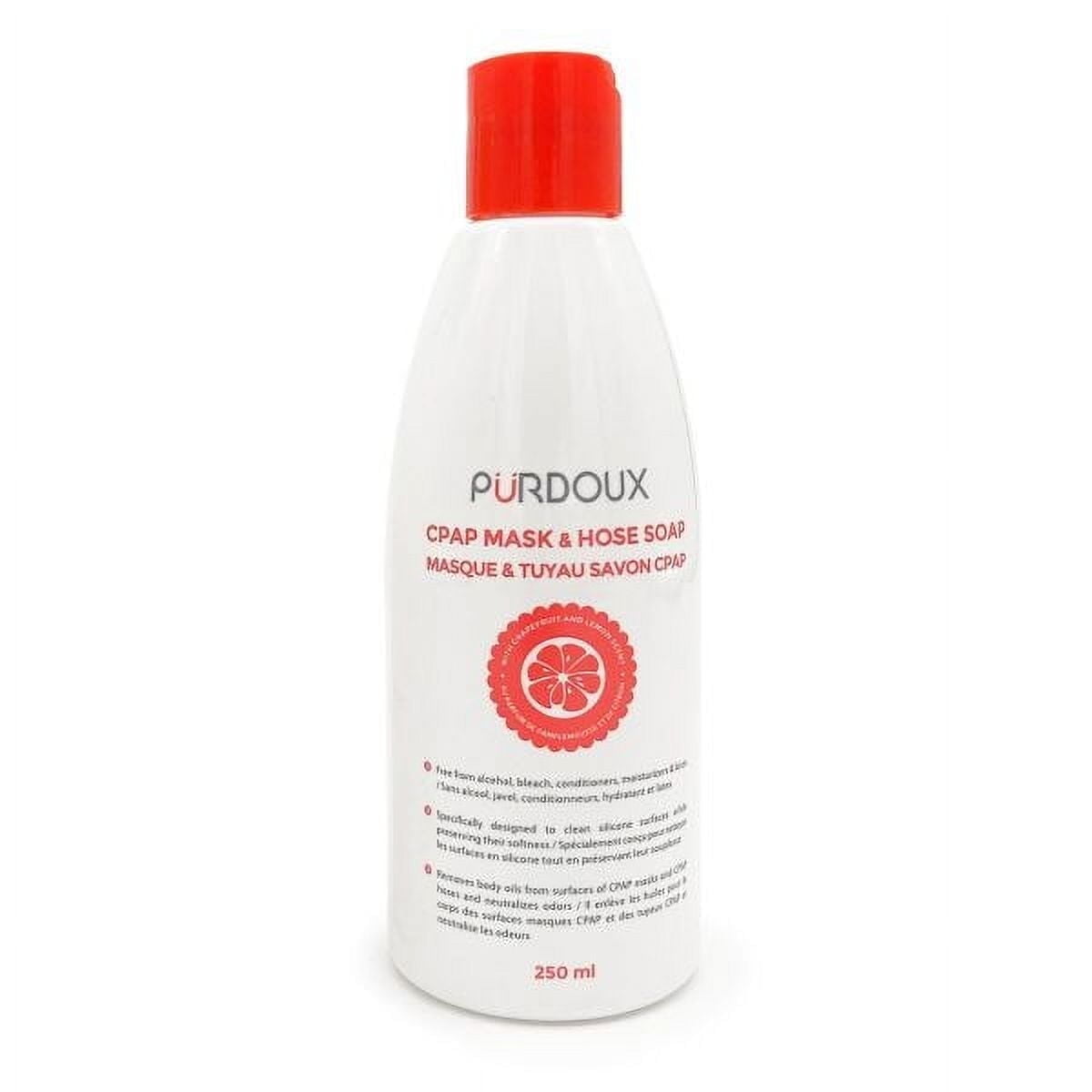 New Pur-d-oux CPAP Mask & Tube Clea-ns-ing Soap - 250 mL Bottle ...