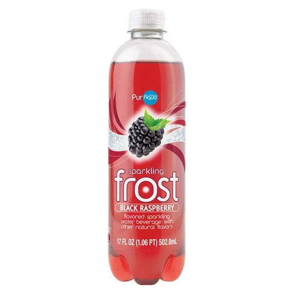PurAqua Black Raspberry Sparkling Flavored Frost Water 17 fl oz ...